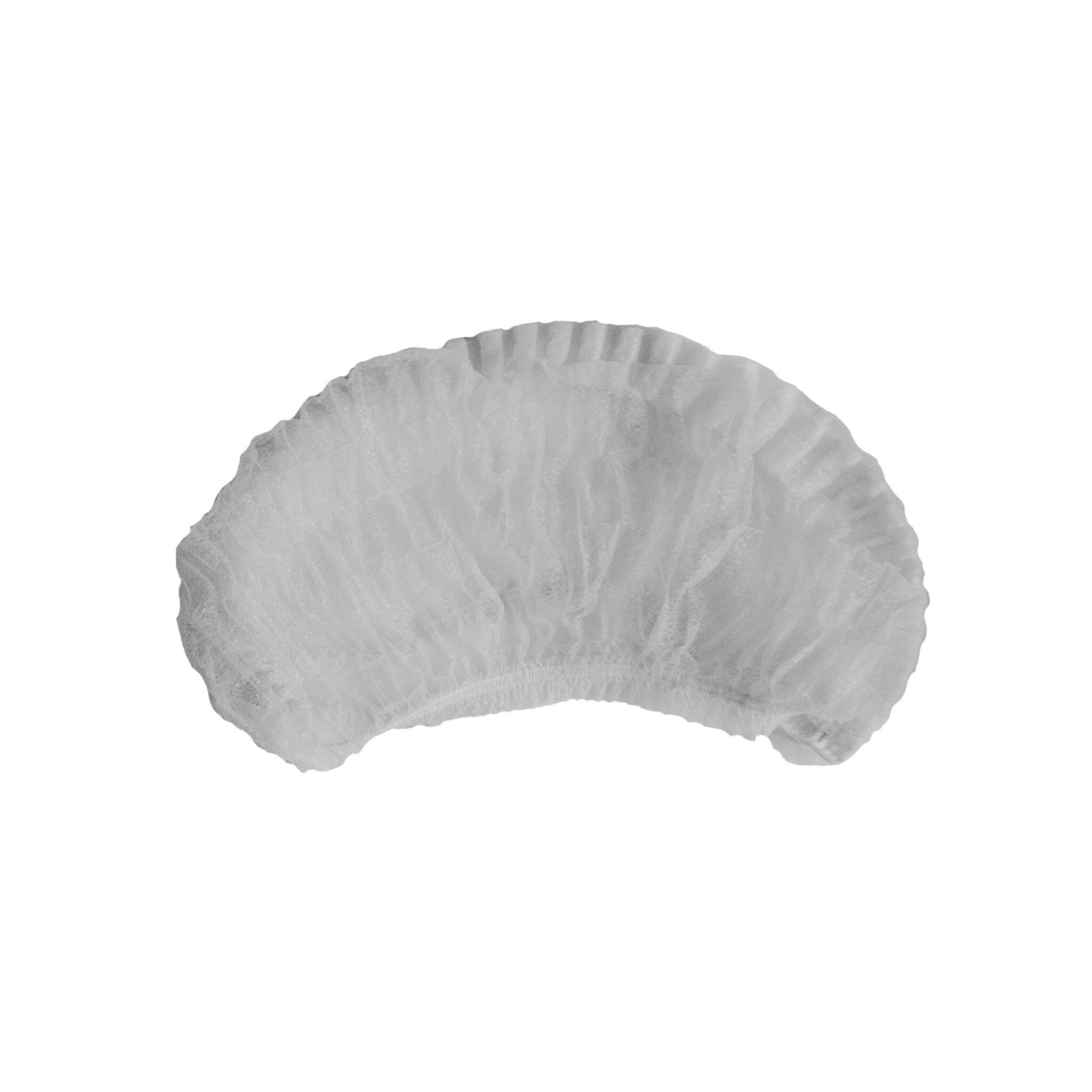 Crimped Beret Caps White 21 - Safety Care